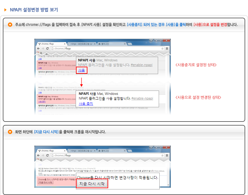i-Defense FAQ :: NPAPI 사용설정 방법 보기